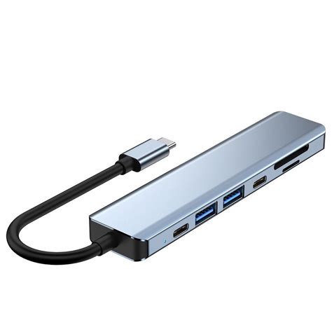 Usb Hub 7в1 Usb разветвитель Type C Hdmi док станция Type C Usb хаб