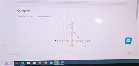 Solved QuestionFind The Equation Of The Line Shown Chegg