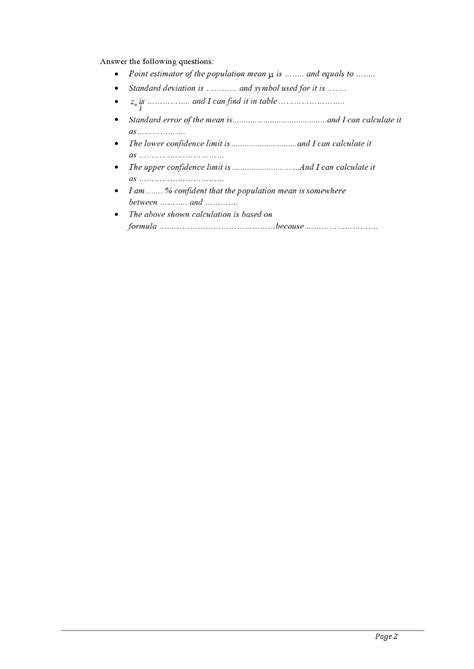 Solved Answer The Following Questions Point Estimator Of Chegg