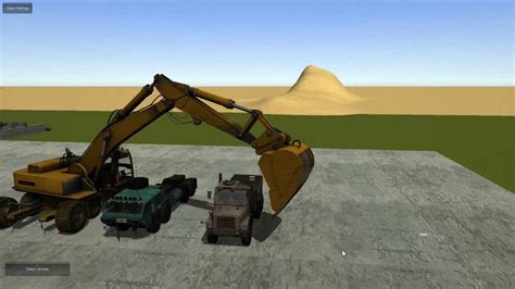 Unity Realistic Vehicle Physics Heavy Digger Interaction With Trucks