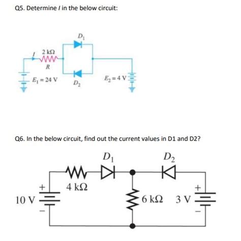 Solved Q Determine I In The Below Circuit Q In The Chegg Com