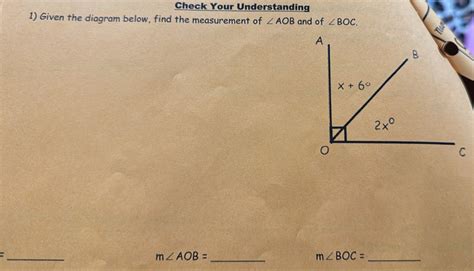 Solved Check Your Understanding 1 Given The Diagram Below Find The