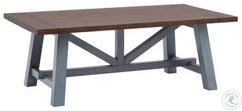 Pinebrook Denim Cocktail Table From Aspen Home Coleman Furniture
