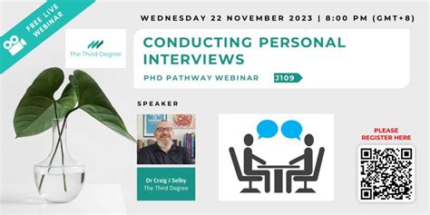 Dr Craig J Selby On Linkedin Personalinterviews Postgraduateresearch