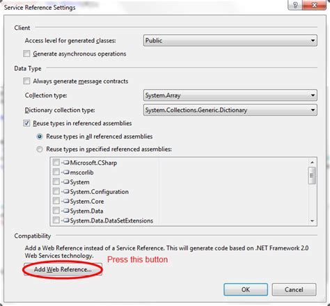 C Can I Stop Service Reference Generating Arrayofstring Instead Of String Stack Overflow
