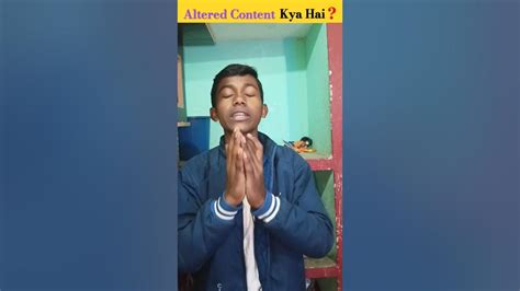 Altered Contant Kya Hai 🤔 New Update Youtube Ka Trending Shorts Youtube