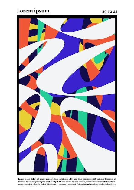 Premium Vector Maximalism Geomatric Shape Colorful Poster Design Trends