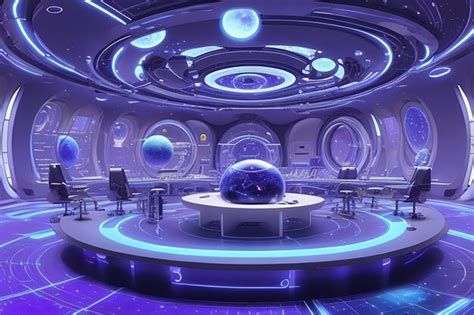 Premium Ai Image Cosmic Strings Futuristic Science Lab