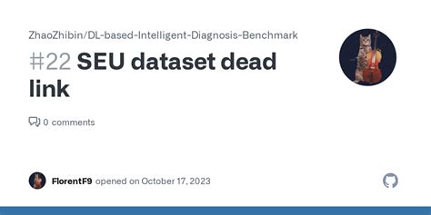 SEU Dataset Dead Link Issue ZhaoZhibin DL Based Intelligent Diagnosis Benchmark GitHub