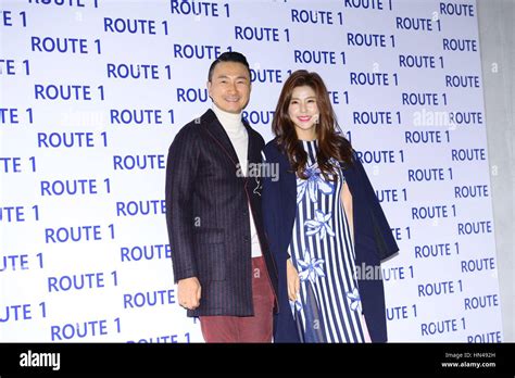 Seoul Korea 08th Feb 2017 Si Eun Park Couple Yun Yeong Choe Yeong Hyeon Tae Hyeon Kim