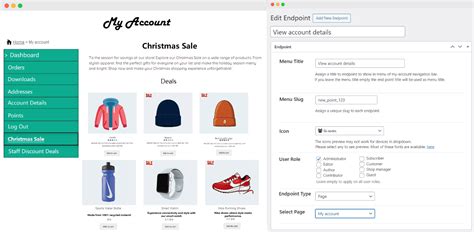 WooCommerce My Account Page Plugin Edit Customize Endpoints