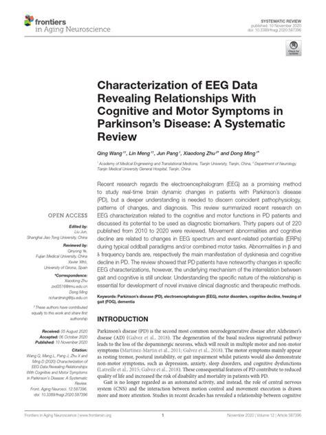 Characterization Of Eeg Data Revealing Relationships With Cognitive And