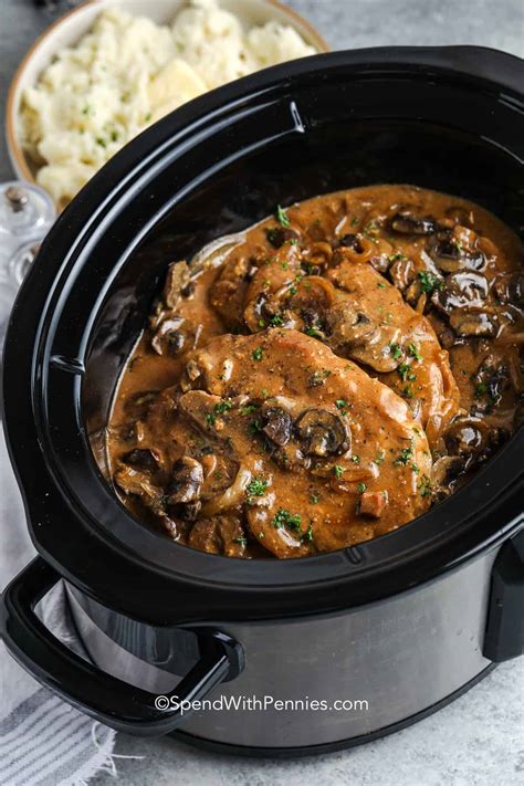 Crock Pot Pork Chops With Gravy Spend With Pennies