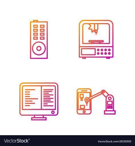 Set Line Industrial Machine Robotic Robot Arm Hand