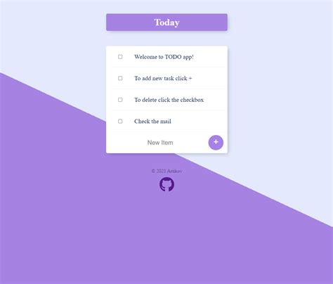 Github Artikovtodo List Todo List Web App Created Using Javascript