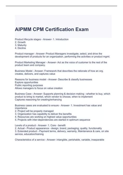 Aipmm Cpm Certification Exam Questions With Correct Answers Aipmm Cpm Stuvia Us