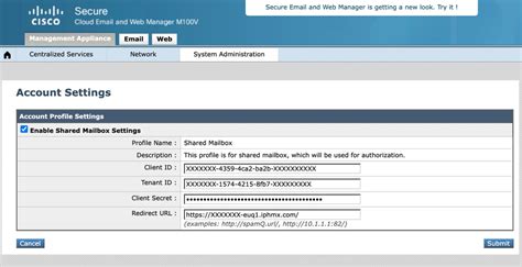 Configure Cloud Email Security Shared Mailbox With O365 Cisco