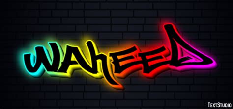 Waheed Text Effect And Logo Design Name