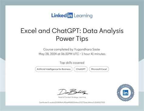 yugandhara saste on linkedin dataanalysis excel chatgpt
