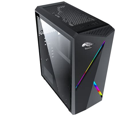 DOMINATOR GAMING CPU CASE WITH DUAL FRONT RGB STRIP Techiezoid