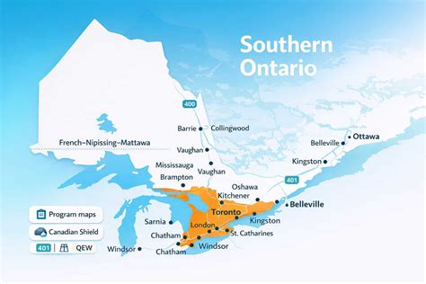Southern Ontario Where It Is And Which Cities Count