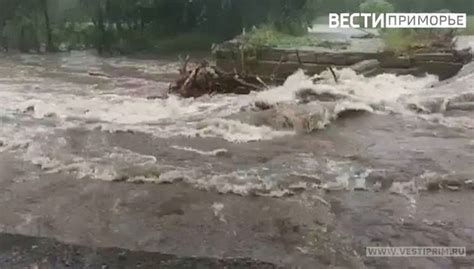 Десяток населенных пунктов отрезаны от сообщения из за циклона Текст Вести Приморье