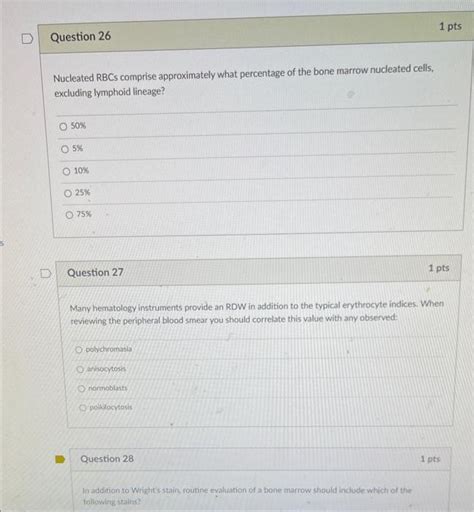 Solved Nucleated Rbcs Comprise Approximately What Percentage