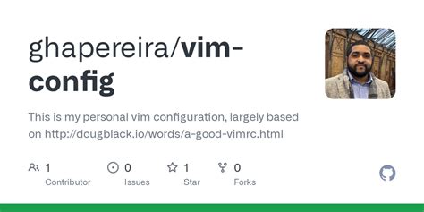 Github Ghapereira Vim Config This Is My Personal Vim Configuration Largely Based On