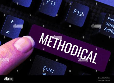Handwriting Text Methodical Business Concept System Of Methods Used In