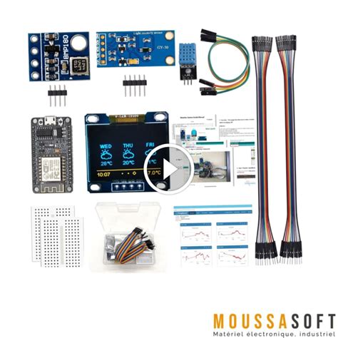 Kit Station Météo Esp8266 Iot Moussasoft