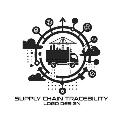 Premium Vector Supply Chain Traceability Vector Logo Design