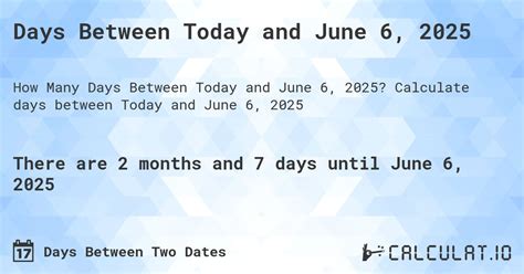 Days Between Today And June Calculatio Days Between Today And June Calculatio