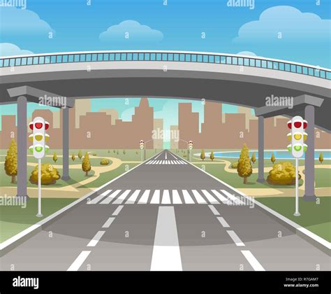 Overpass Autobahn And Highway Bridge And Road Highways Intersection