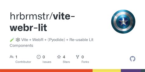 GitHub Hrbrmstr Vite Webr Lit Vite WebR Pyodide Re