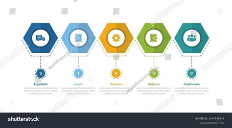 슬라이드 프레젠테이션 템플릿을 위한 5 포인트 스톡 벡터로열티 프리 2444548643 Shutterstock