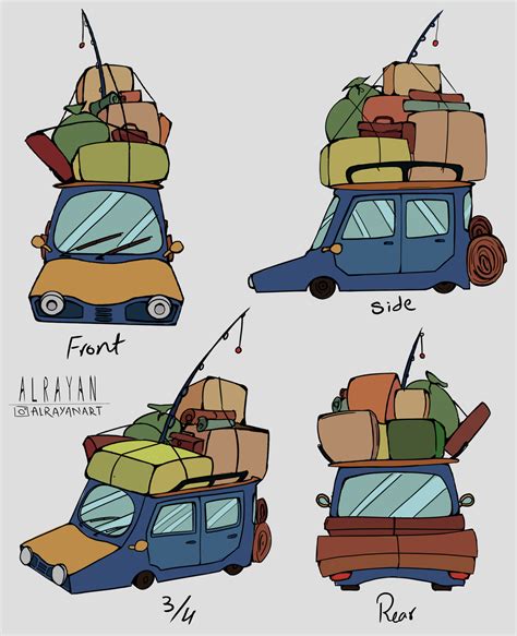 Artstation Road Trip Car Design