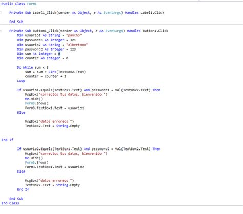 Visual Basic Practica No2