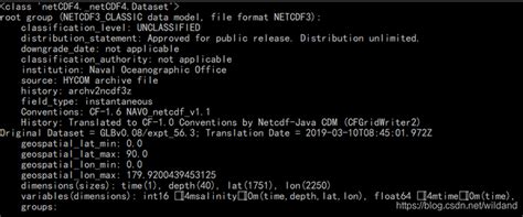 Netcdf数据介绍及python处理datasetvariableskeys Csdn博客