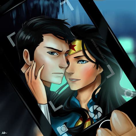 A Selfie With Diana By Annaoi On Deviantart Batman Wonder Woman