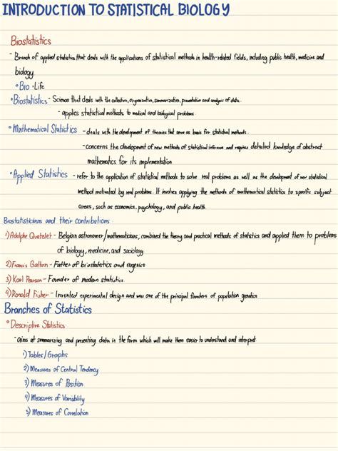 Biostatistics Lecture Notes Pdf Descriptive Statistics Statistics