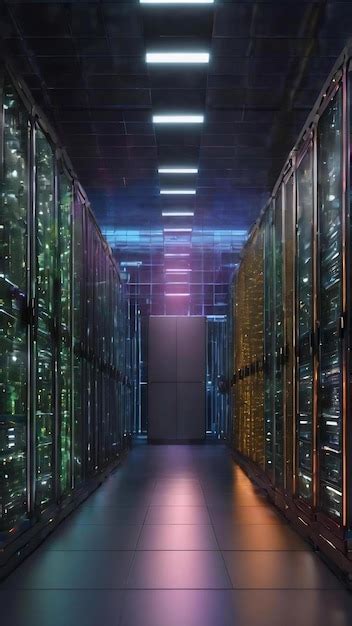 Premium Ai Image Sever Racks And Data Center Big Data And Cloud