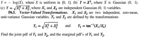 Solved Transformation Of Random Variables Transformations Of