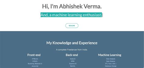 GitHub B XAbhishek AbhishekVerma Portfolio
