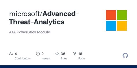 github microsoft advanced threat analytics ata powershell module