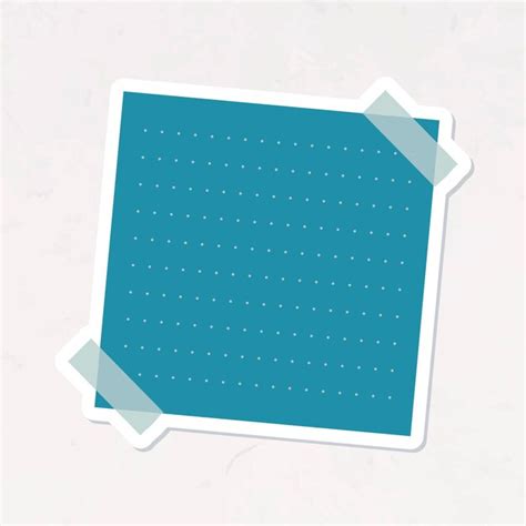Free Vector Blue Lined Notepaper Sticker Vector