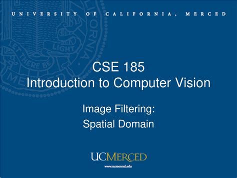 Ppt Cse 185 Introduction To Computer Vision Powerpoint Presentation