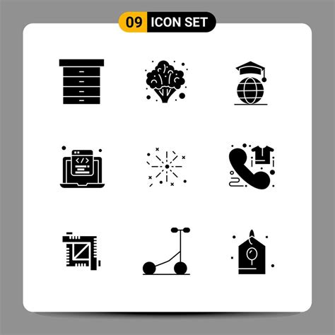 Set Of 9 Modern Ui Icons Symbols Signs For Holiday Web Internet