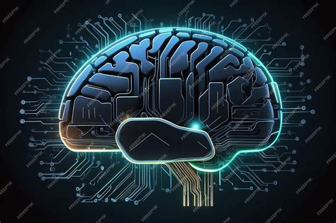 Premium Photo Artificial Cyber Brain For Neural Networks Design