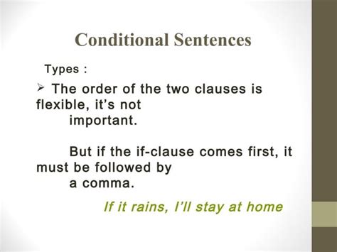 Class Presentation Conditionals I Ppt