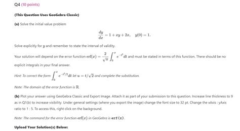 Solved Q4 (10 ﻿points)(This Question Uses GeoGebra | Chegg.com